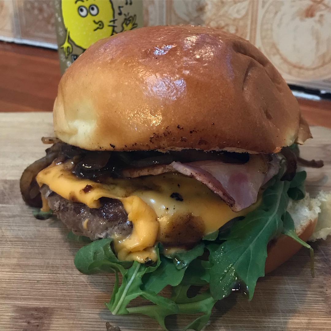 Rum BBQ Beef Burger | Little Brixton